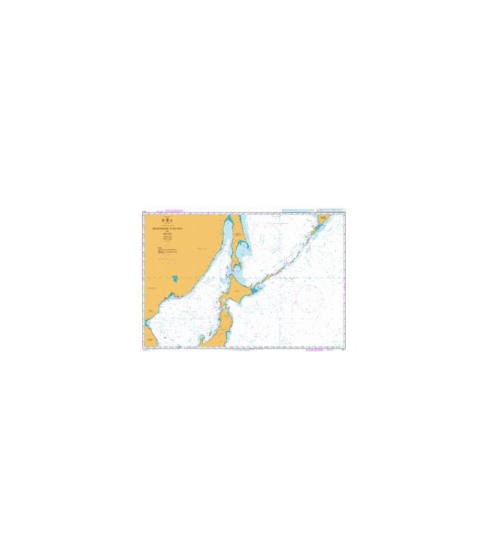 British Admiralty Nautical Chart 4511 Northern Portion of Japan