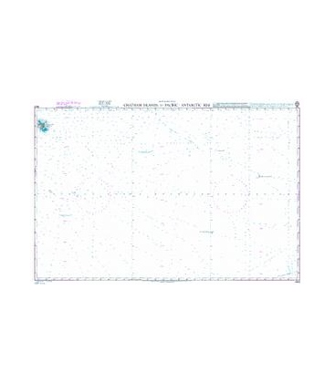 BA Nautical Chart 4612 Chatham Islands to Pacific-Antarctic Rise