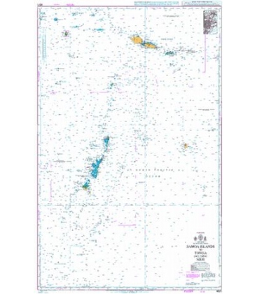 BA Nautical Chart 4631 Samoa Islands to Tonga including Niue