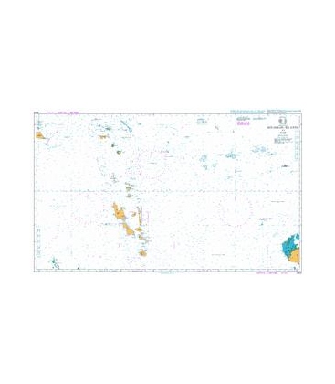 British Admiralty Nautical Chart 4633 Solomon Islands to Fiji