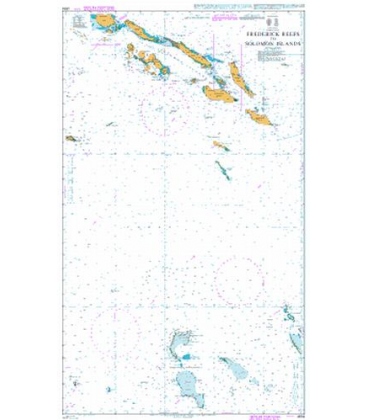 British Admiralty Nautical Chart 4634 Frederick Reefs to Solomon Islands
