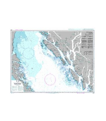 British Admiralty Nautical Chart 4928 Hecate Strait