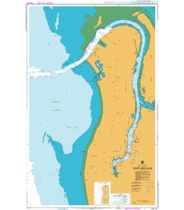 British Admiralty Australian Nautical Chart 137 Port Adelaide