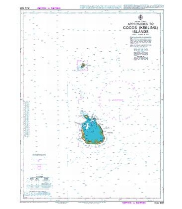 British Admiralty Australian Nautical Chart 606 Approaches to Cocos ...