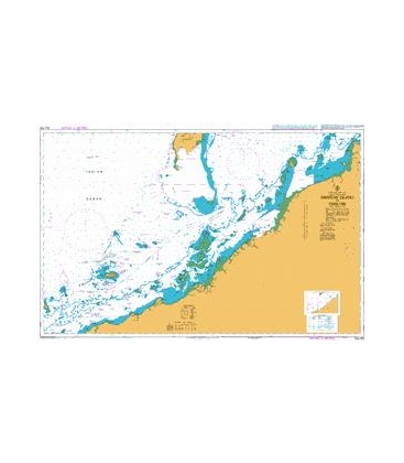 British Admiralty Australian Nautical Chart 743 Barrow Island to Onslow