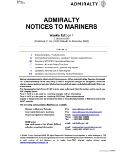 Paper Admiralty Notices to Mariners (NMs) - Maryland Nautical